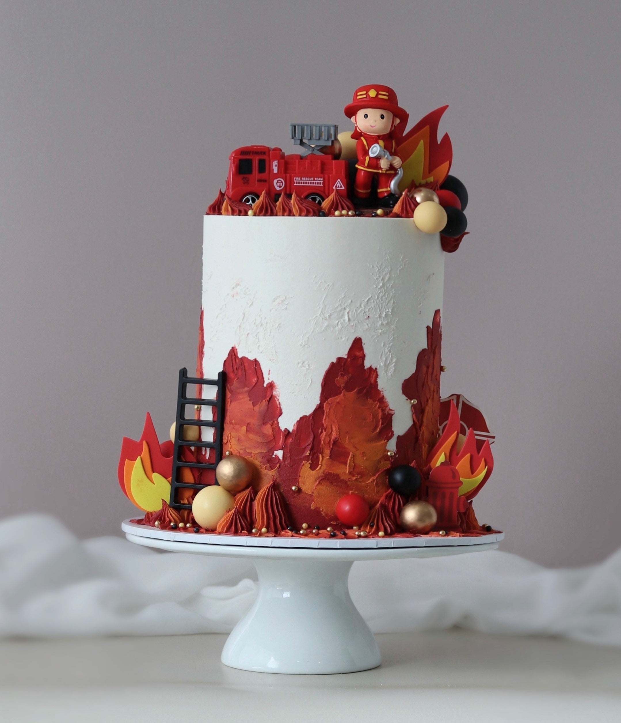 Firefighter Celebration Cake – Bel Bear Bakes